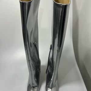 Bottega Veneta | Shoes | Bottega Veneta Metallic Leather Tall Canalazzo ...